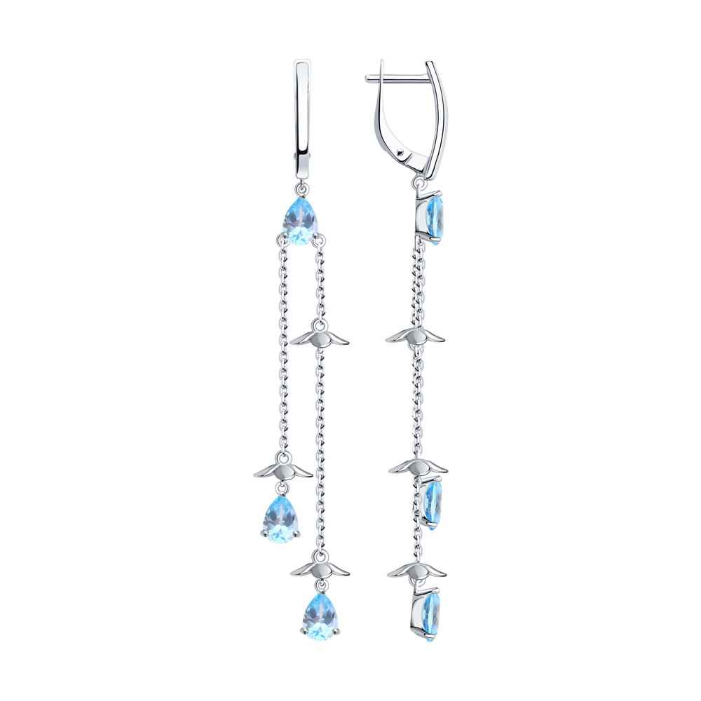 Сребърни обеци - Blue drops – Selina Jewellery