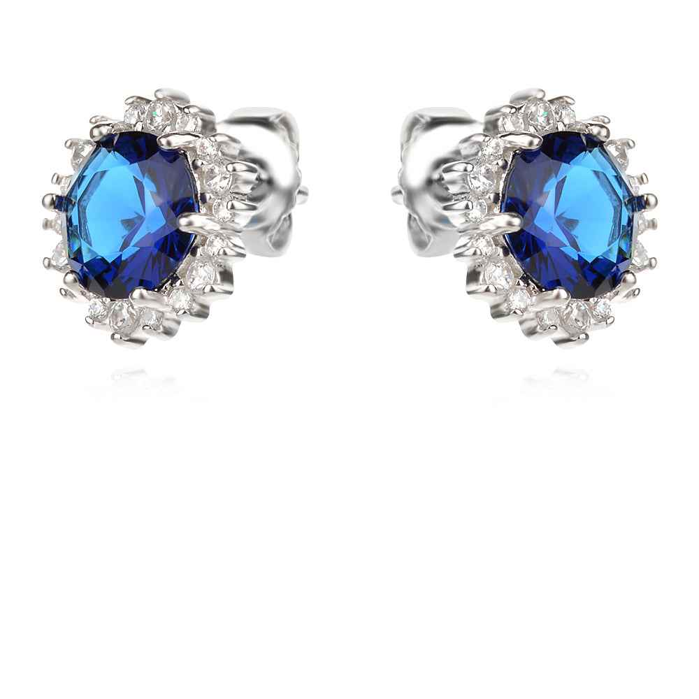 Сребърни обеци - Blue Roa – Selina Jewellery