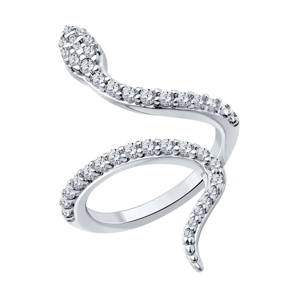 Сребърен пръстен - Milk snake – Selina Jewellery