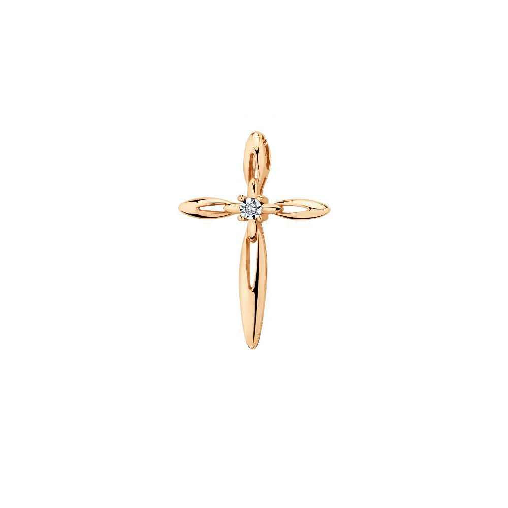 Златен кръст - Dia cross – Selina Jewellery