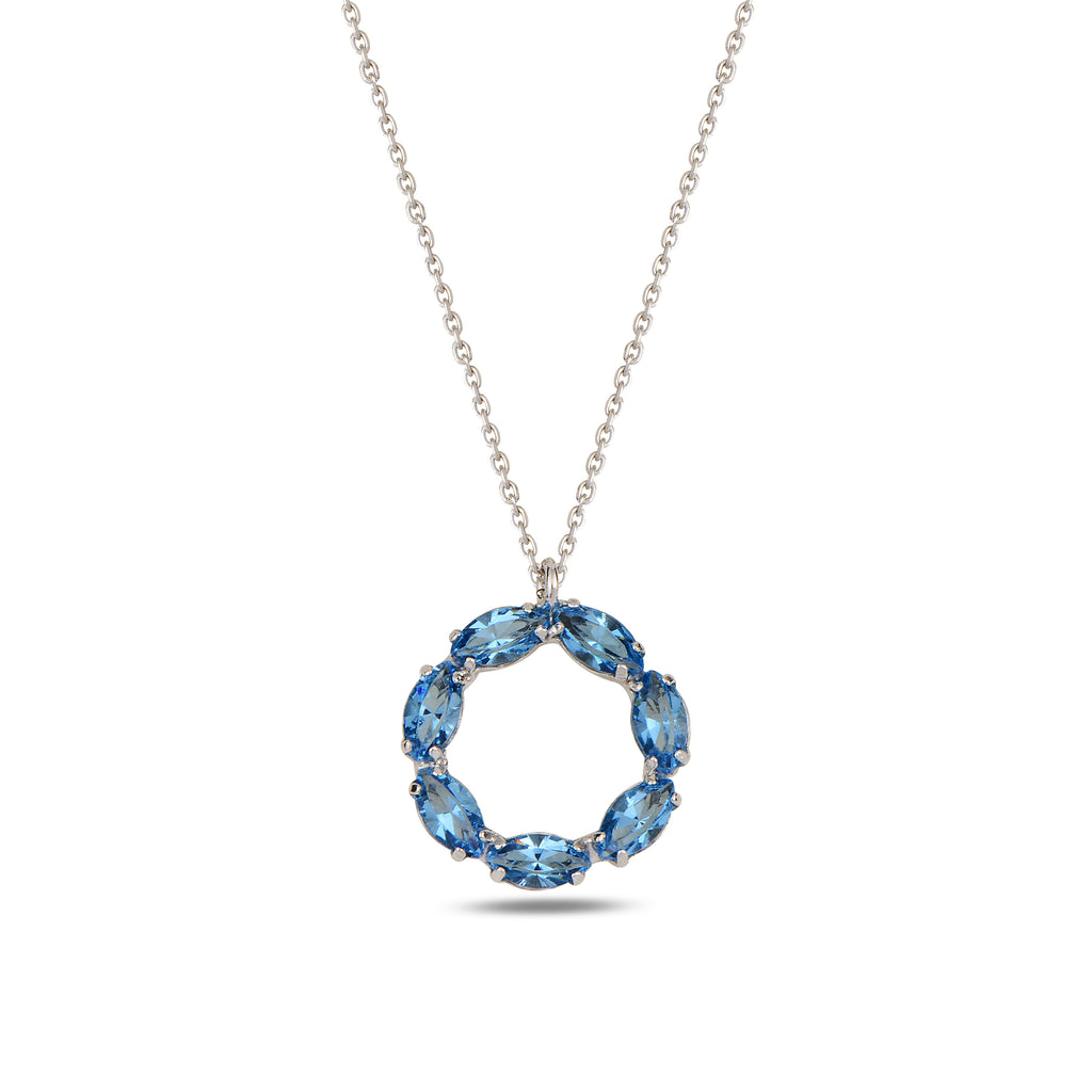 Сребърно колие - Blue Neptune – Selina Jewellery